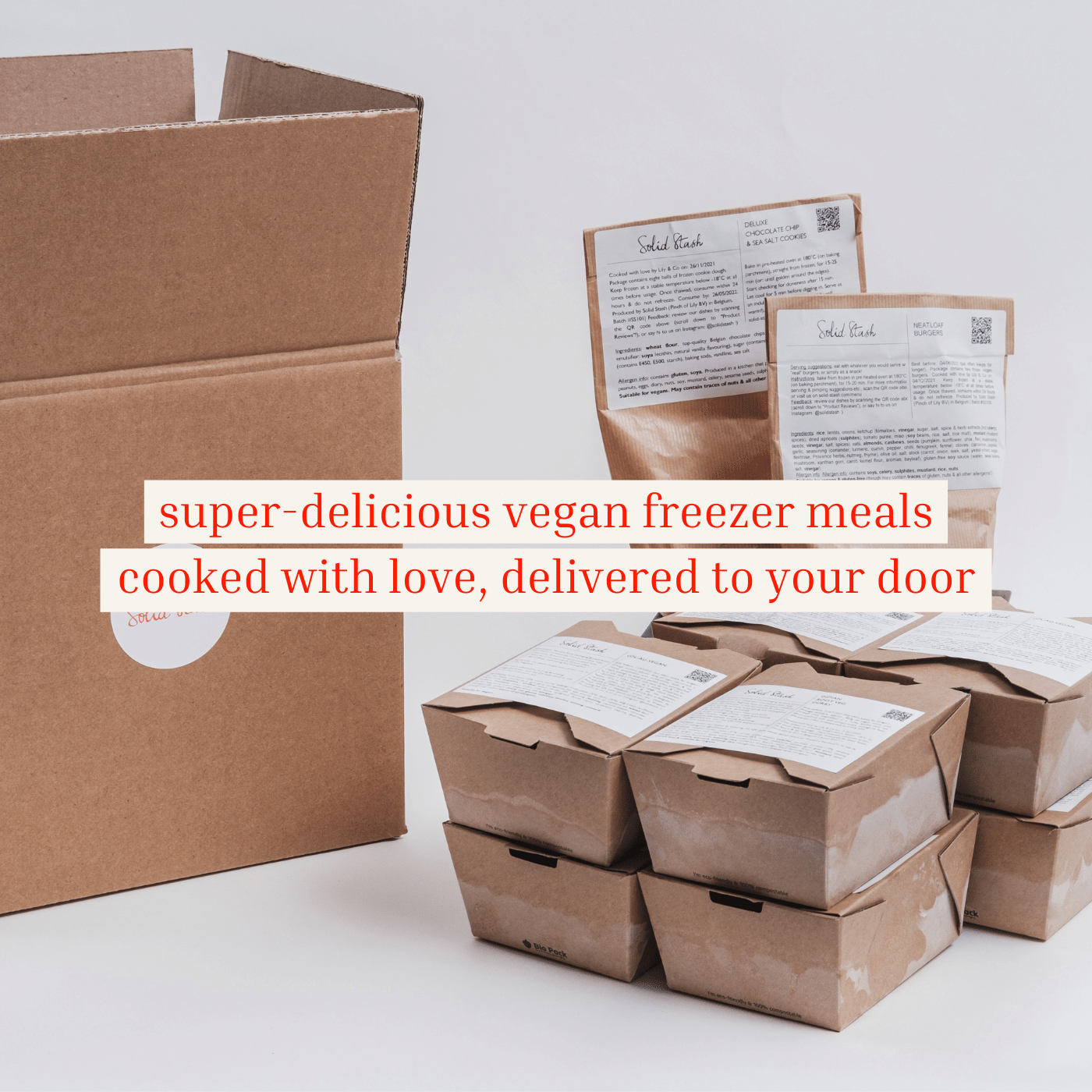 Home delivered vegan frozen meals – Solid Stash
